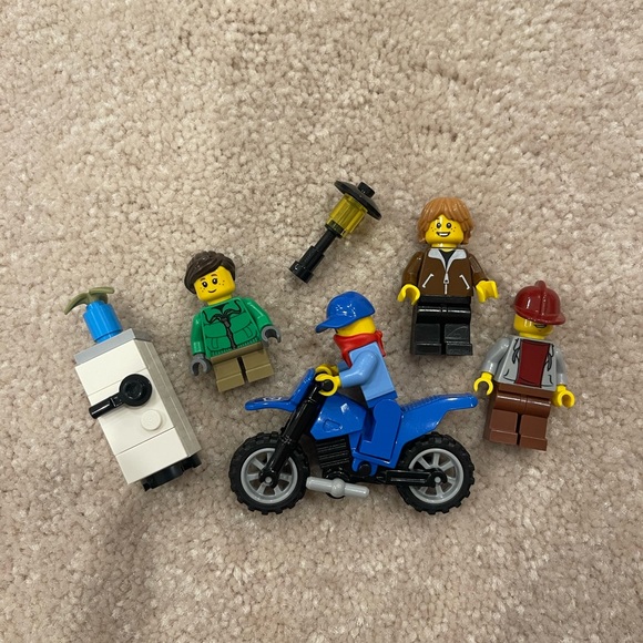 Lego | Toys | Lego Figurine And Accessories Bundle Atv Rider Bike Train ...